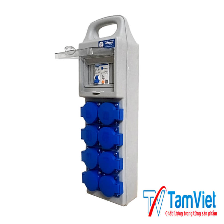 Hộp điện 8 ổ Cắm Dân Dụng Kèm áp Chống Giật Ổ CẮm CÔng NghiỆp PhÍch CẮm CÔng NghiỆp